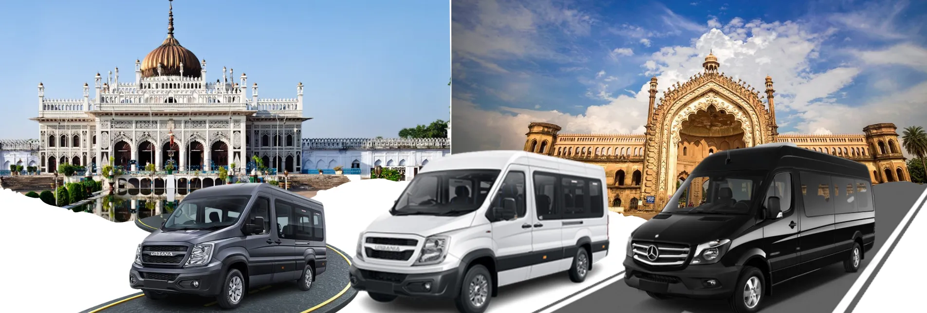 Delhi to Lucknow Force Urbania Tempo Traveller Hire | Call +91 ...